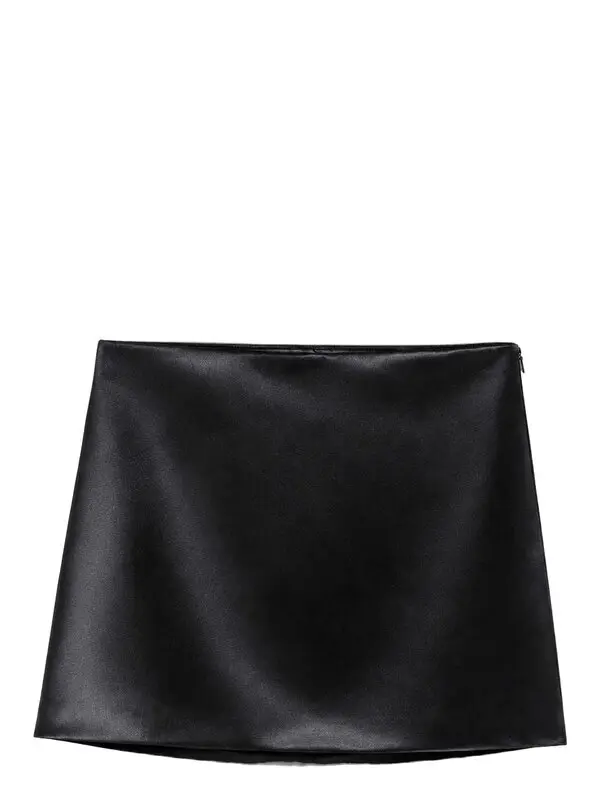 NOCTURNE A-line Mini Skirt - Black
