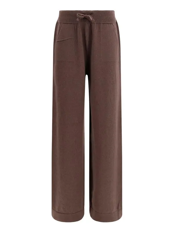 VERYBUSY Cashmere Drawstring Pants - Brown