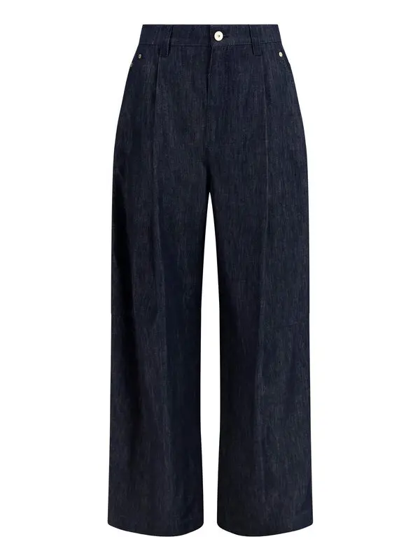 Brunello Cucinelli Cotton Denim Pants - Blue
