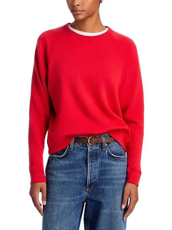 The Great. The Fleece Rookie Cotton Sweatshirt - Campfire