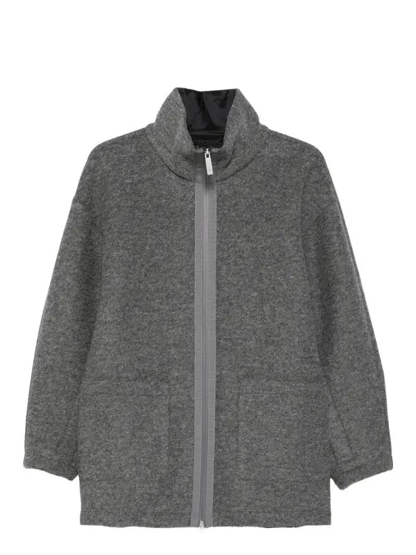 Herno Crater Neck Jacket - Gray