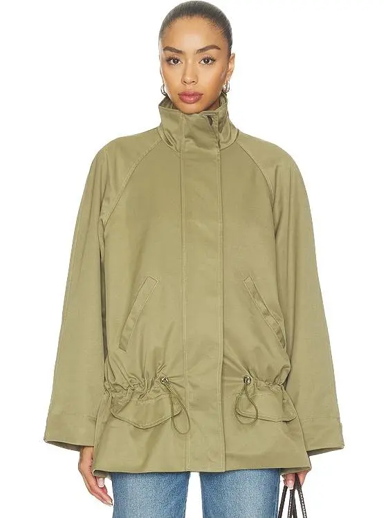 ALL THE WAYS Sawyer Funnel Neck Jacket - Olive