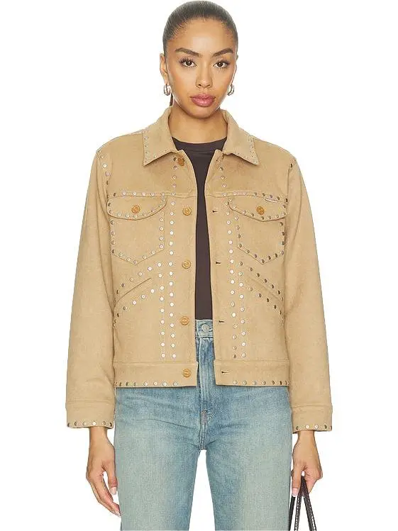 MOTHER The Mountain Drifter Jacket In Tan - Soft Core