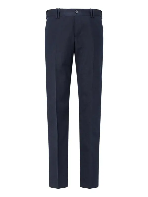 PT TORINO Michael Trousers In A Wool And Cotton Blend - Blue