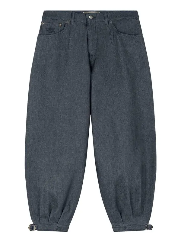 WALK IN PARIS City Messanger Trousers In Denim - Blue