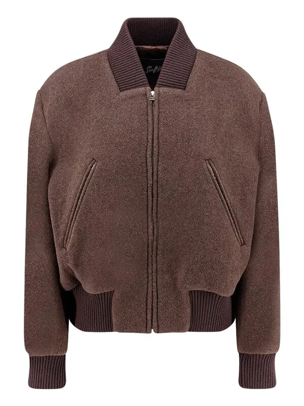 Seafarer Clara Virgin Wool And Cashmere Blend Jacket - Brown