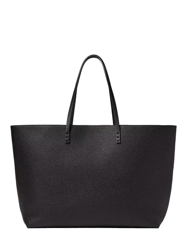 Fendi Roll Large Roman Leather Shopper - Black