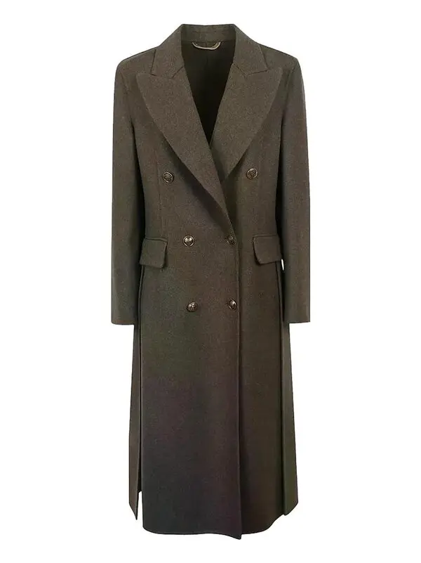 Ermanno Scervino Double-breasted Peak-lapel Coat - Brown