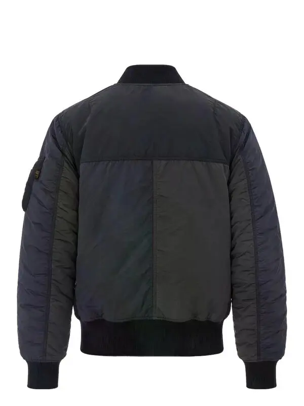 Alpha Industries Ma-1 Tricolor Panelled Bomber Jacket - Black