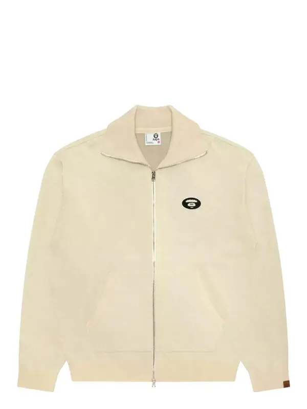 AAPE BY *A BATHING APE Aapenow Moonface Zip-up Cardigan - Cream