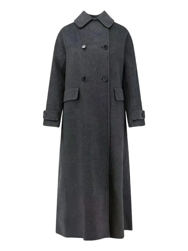 Aspesi Double-breasted Button-cuff Coat - Grey