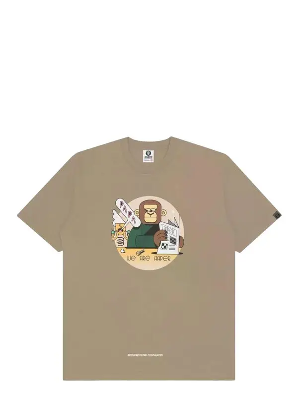 AAPE BY *A BATHING APE X Sebastian Schwamm Graphic-print T-shirt - Brown