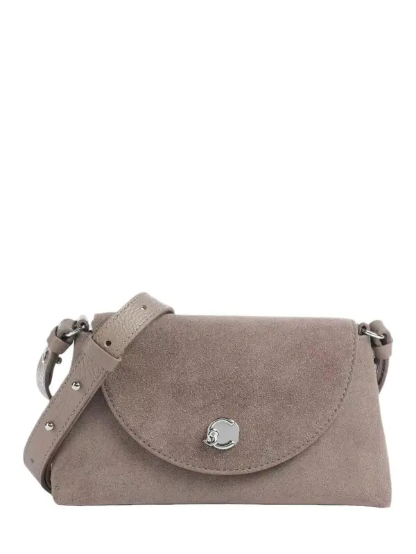 COCCINELLE Nikla Suede Leather Shoulder Bag - Neutrals