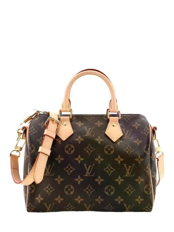 LOUIS VUITTON Speedy Bandouliere Bag Monogram Canvas 25 Satchel - Brown