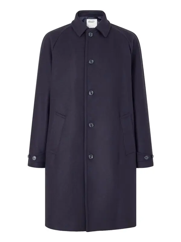 VALSTAR Vittorio Wool-blend Felt Coat - Blue