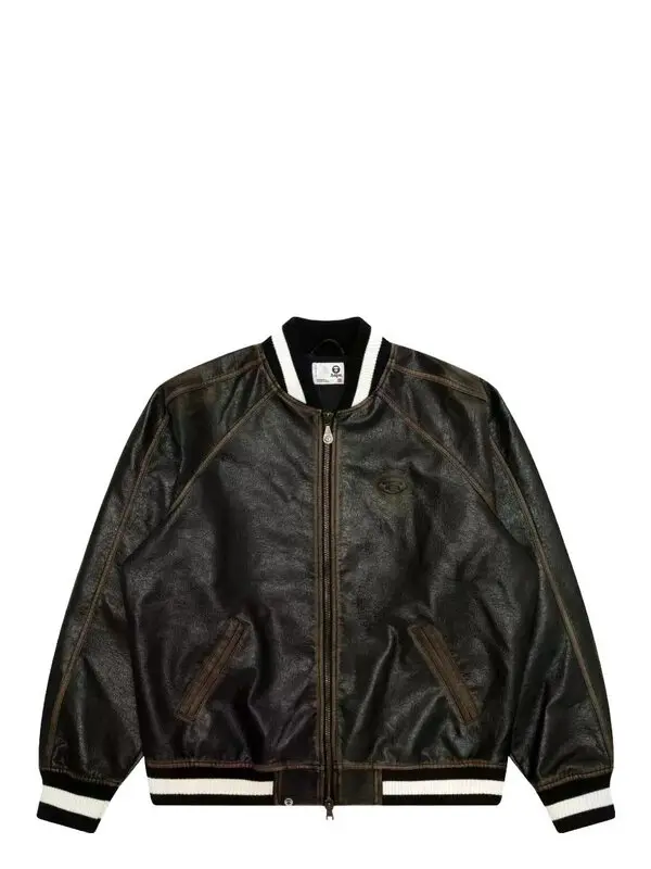 AAPE BY *A BATHING APE Aapeunvs Moonface Bomber Jacket - Black