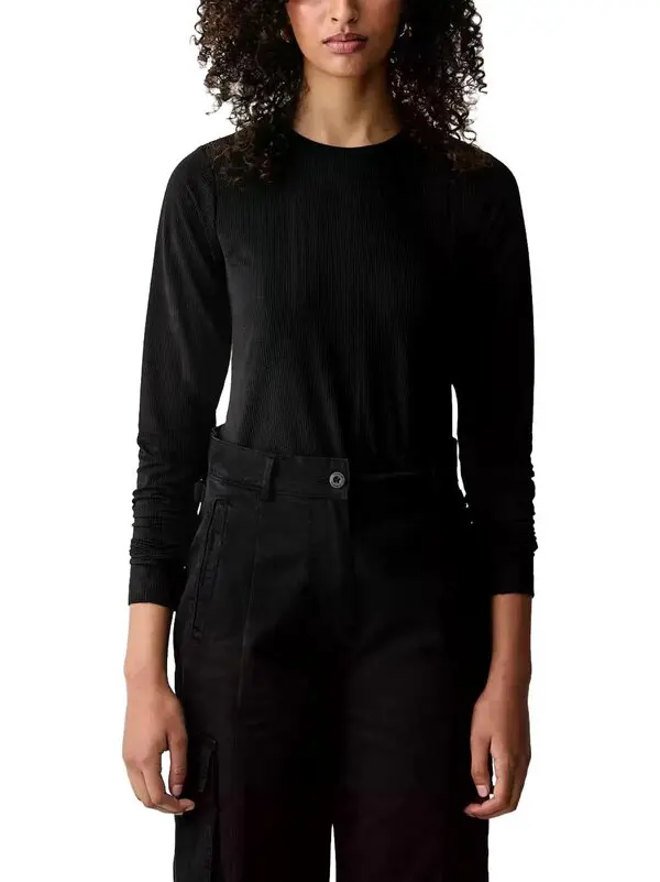 The North Face Golden Ridge Ribbed Long-sleeve Tee - Black