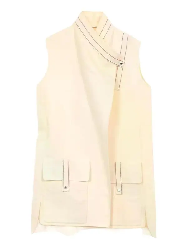 Hermès 2010s Serie Button Vest - Neutrals