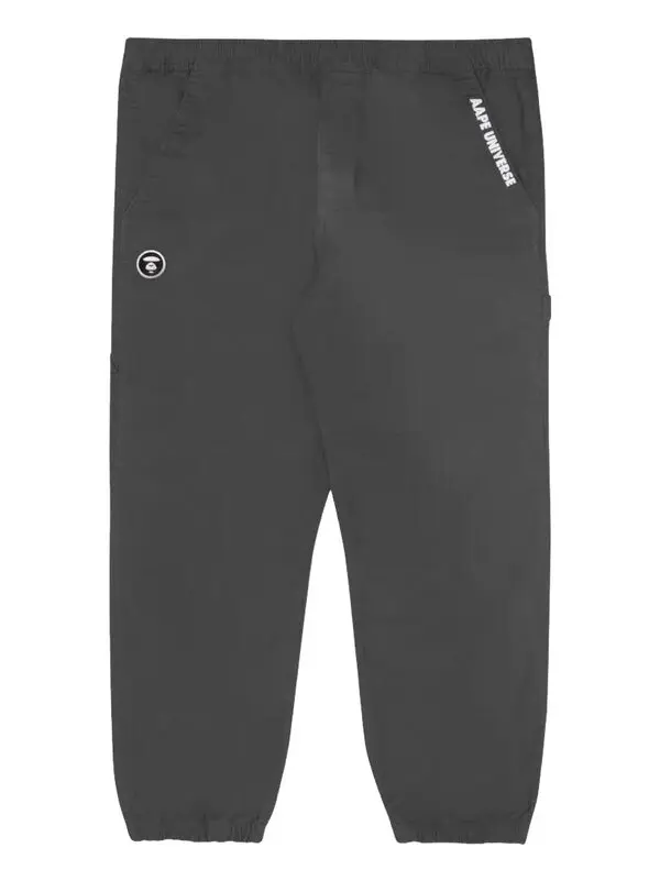AAPE BY *A BATHING APE Moonface-logo Trousers - Grey