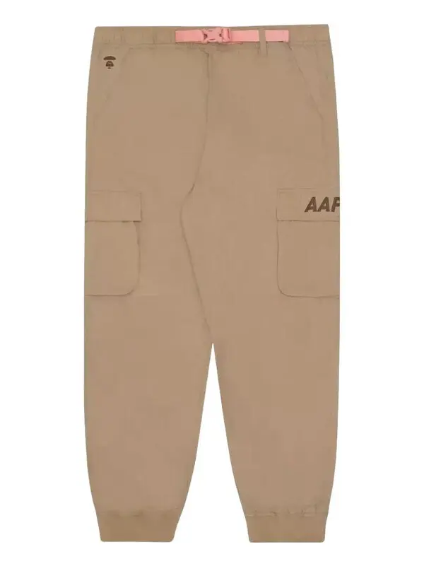 AAPE BY *A BATHING APE Belted Logo Pants - Grey