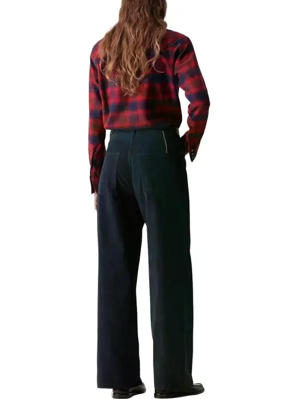 FORTELA Jaron Wide-leg Corduroy Trousers - Blue