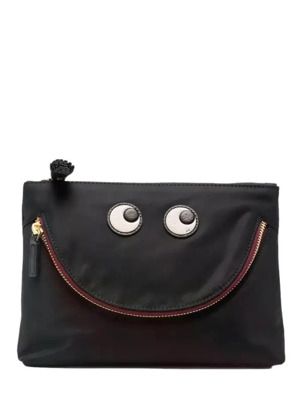 ANYA HINDMARCH Eyes Zip-around Clutch Bag - Black