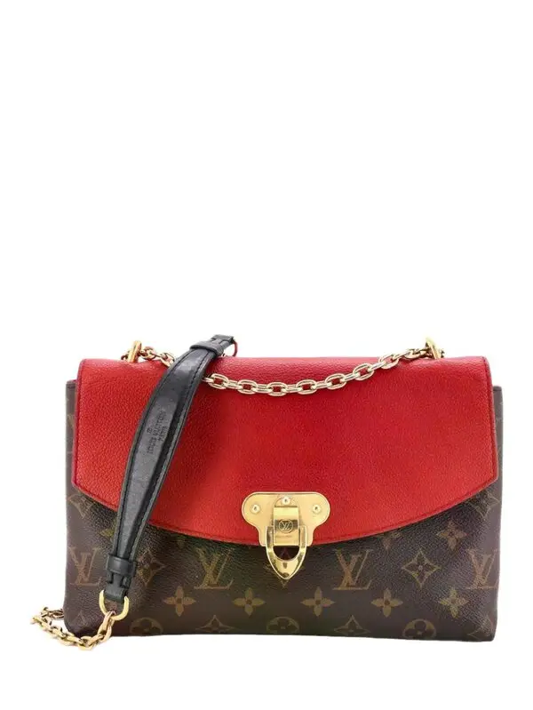 LOUIS VUITTON Saint Placide Handbag Monogram Canvas And Leather Shoulder Bag - Red
