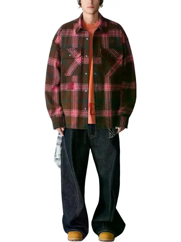AAPE BY *A BATHING APE Aapeunvs Distressed Overshirt - Blue