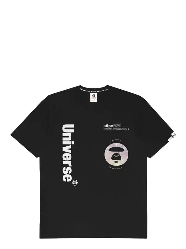 AAPE BY *A BATHING APE Aapenow Universe Moonface T-shirt - Black