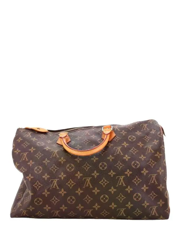 LOUIS VUITTON Speedy Handbag Monogram Canvas 40 Satchel - Mocha