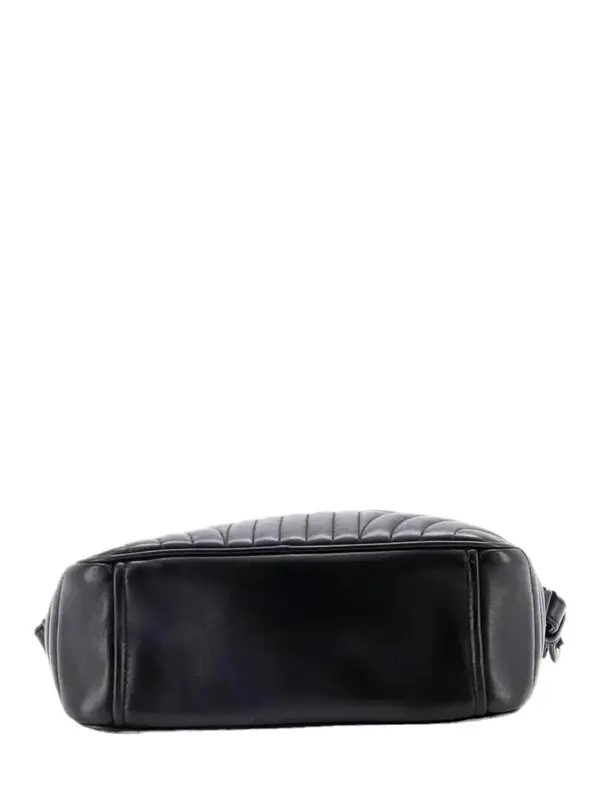 Prada Camera Bag Diagramme Quilted Leather Small Crossbody Bag - Black