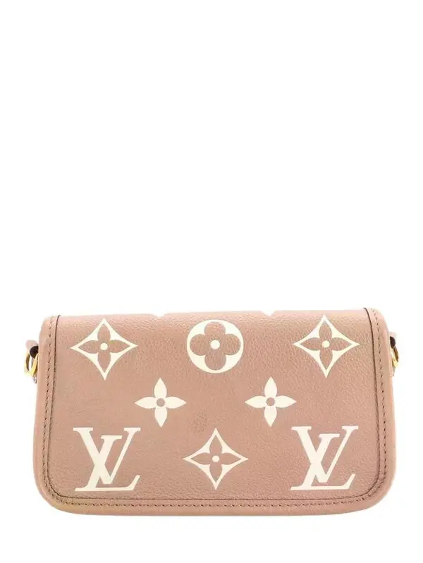 LOUIS VUITTON Diane Nm Handbag Bicolor Monogram Empreinte Giant Nano Shoulder Bag - Neutrals