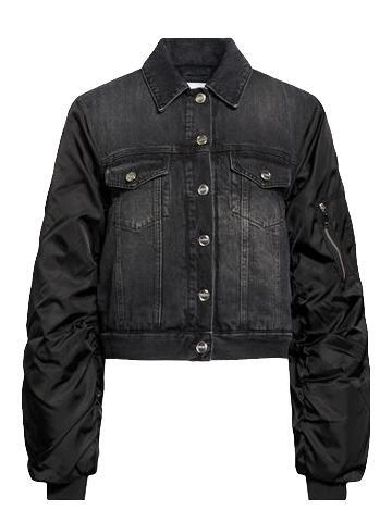 GANNI Denim Outerwear Size Organic Cotton, Cotton - Black