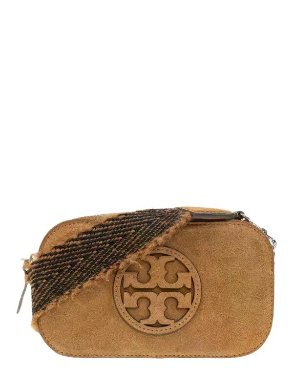 Tory Burch Mini Miller Suede Crossbody Bag - Brown