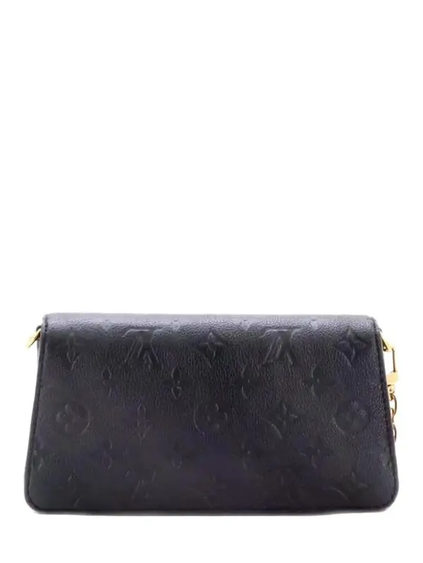 LOUIS VUITTON Pochette Metis Wallet On Chain Monogram Empreinte Leather Crossbody Bag - Black