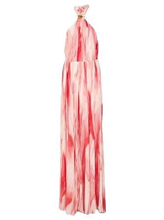 Elisabetta Franchi Maxi Dress Size Viscose - Red