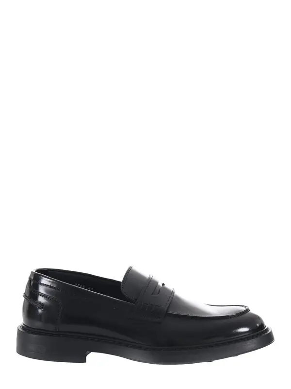 DOUCAL'S Round-toe Loafers - Black