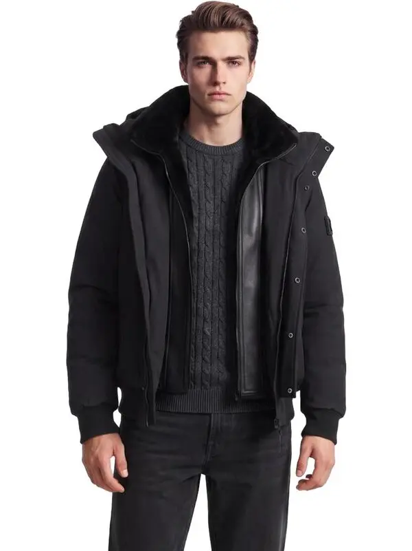 Rudsak Will Down Bomber Jacket - Black