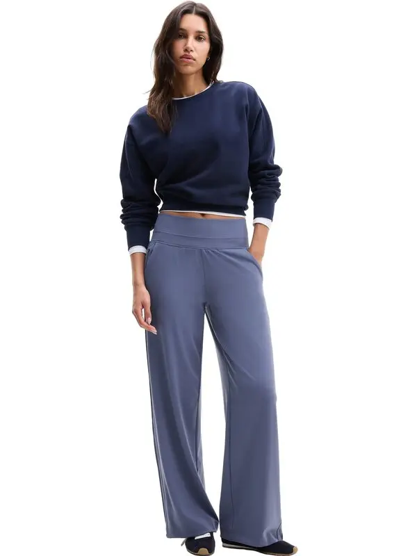 Athleta Venice Pintuck High Rise Wide Leg Pant - Sail