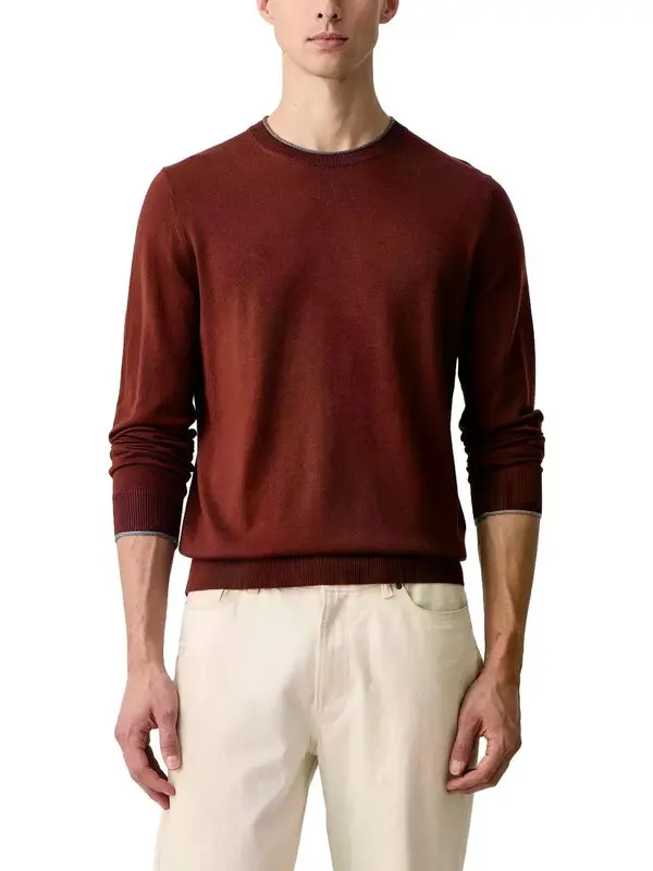 Paul Smith Contrast-trim Sweater - Red