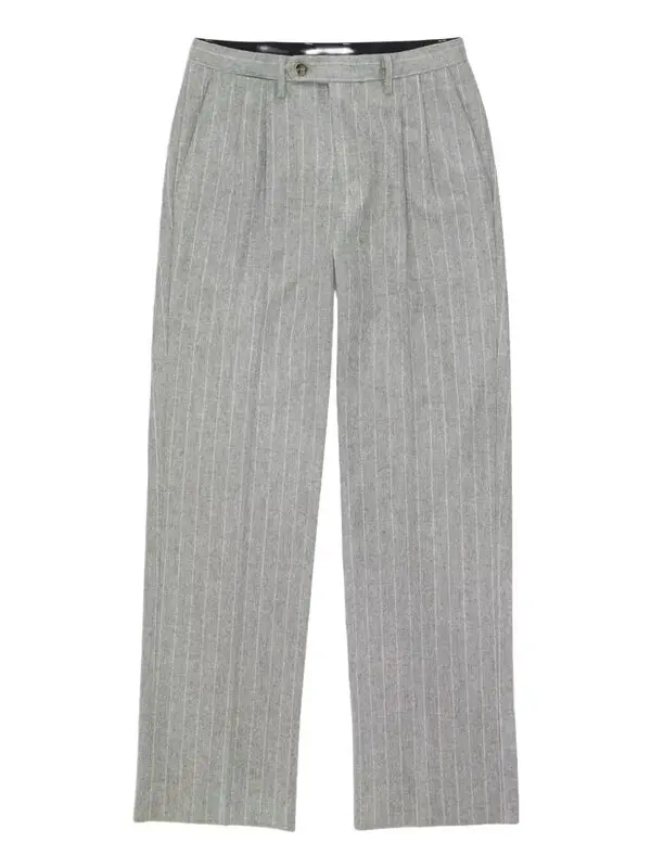 FORTELA Justine Pinstripe-pattern Wool Trousers - Grey