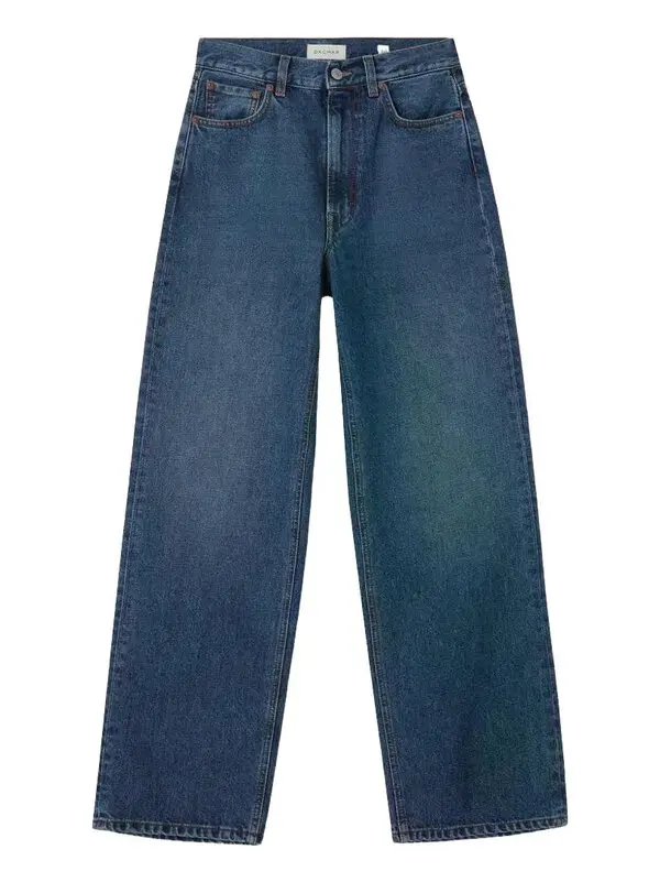 HOUSE OF DAGMAR Mid-rise Baggy-fit Wide-leg Jeans - Blue