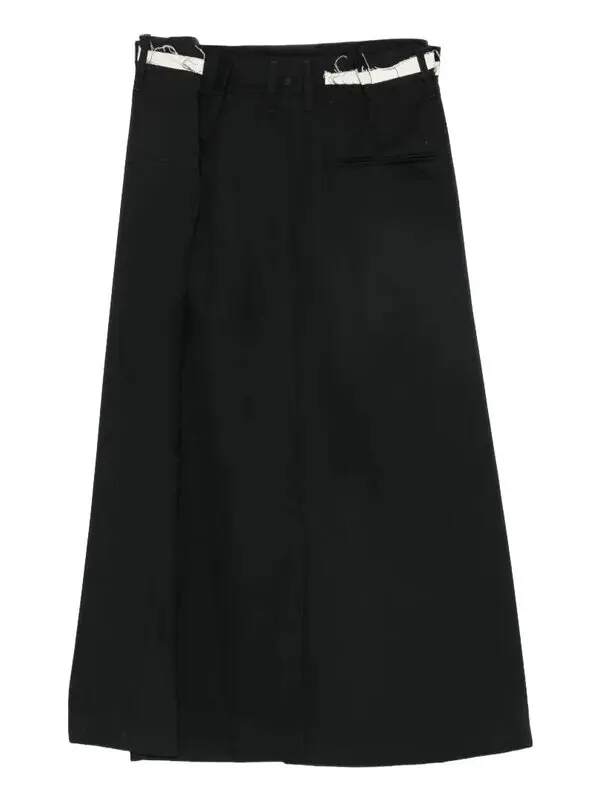 CAMIEL FORTGENS Tailored Midi Skirt - Black