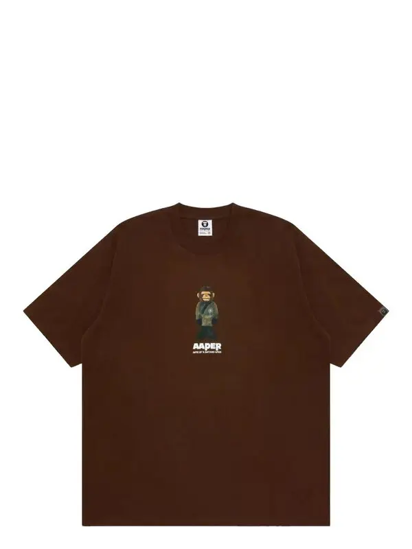 AAPE BY *A BATHING APE Aaper Graphic-print T-shirt - Neutrals
