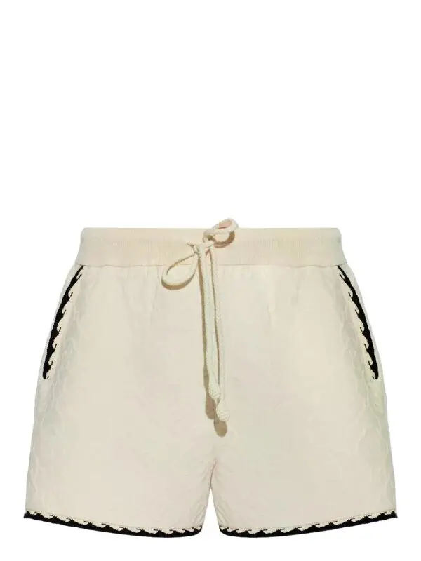 Zimmermann Patterned Drawstring Shorts - Neutrals