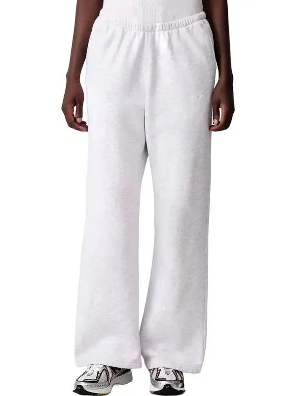 Sporty & Rich Bennett Serif Logo-embroidered Track Pants - Grey