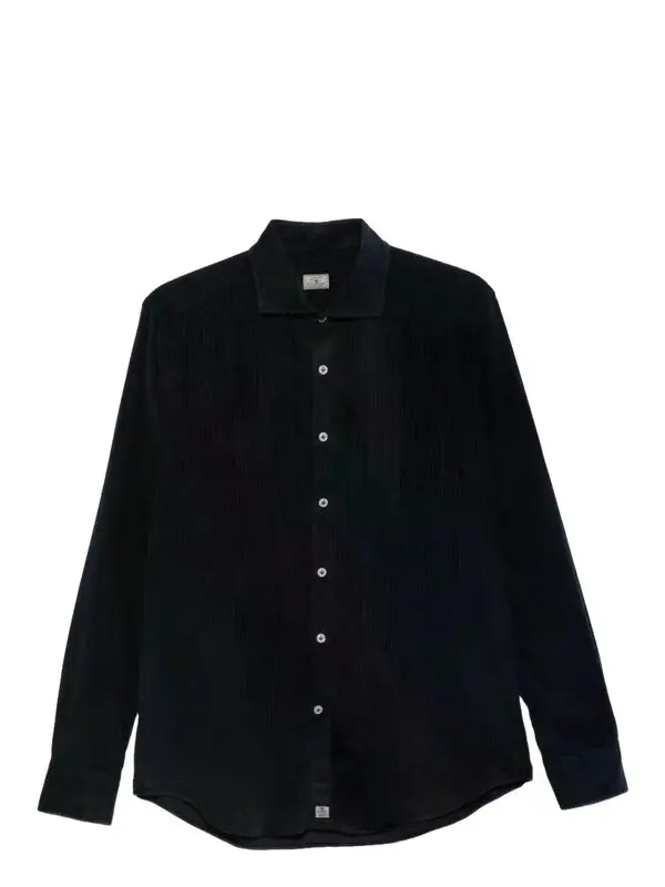 SONRISA Corduroy Long-sleeve Shirt - Blue