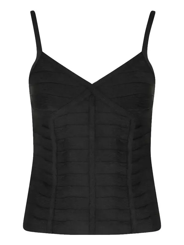 Herve Leger Bandage-style Camisole Top - Black