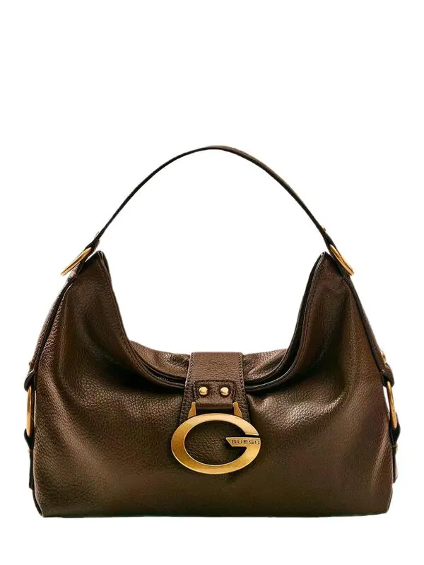 Guess Camden Medium Shoulder Bag - Brown