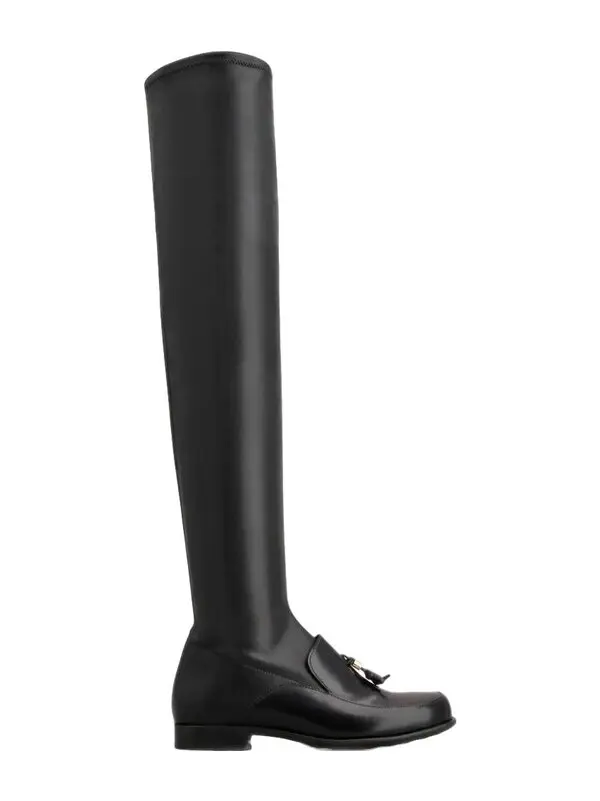 TOD'S Tassel-detail Over-the-knee Boots - Black